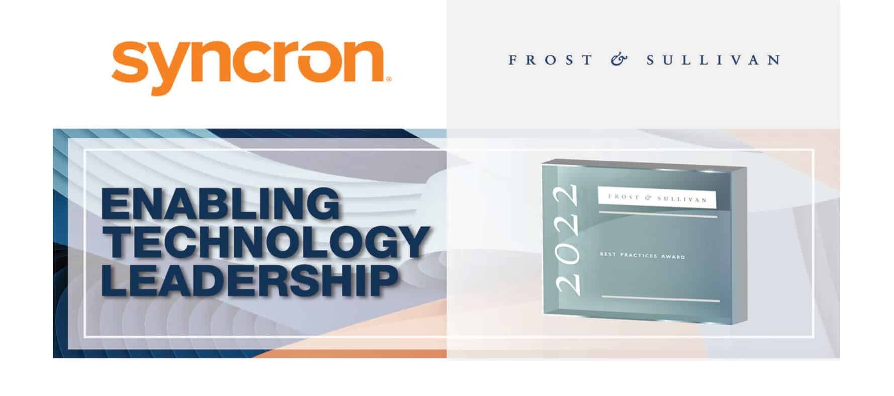 Frost & Sullivan | 2022 Enabling Technology Leader | Syncron